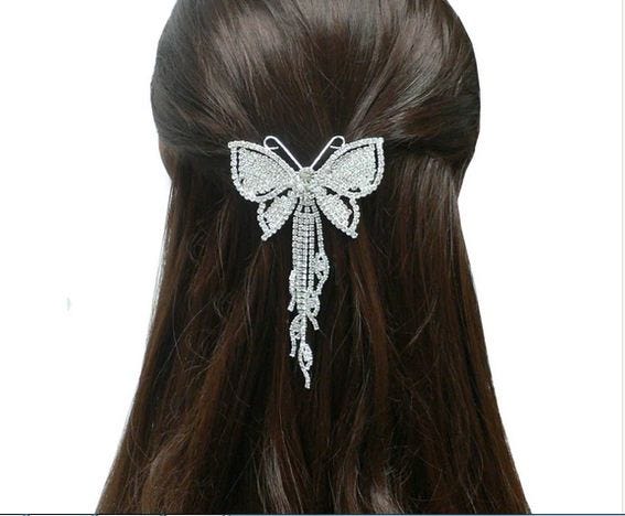 crystal barrettes for girls - Bellafashionjewelry Com - Medium