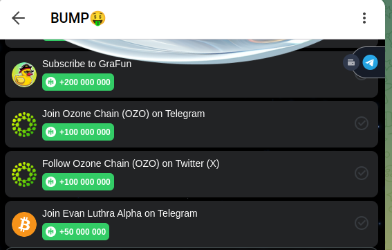 $OZO — BUMP Mini Game - Ozone Chain - Medium