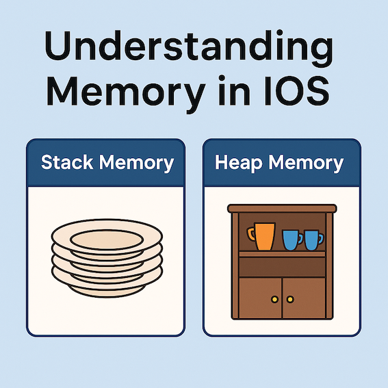 Understanding Memory in iOS — Stack vs Heap, Crashes, and Handling | by Anubhav Giri | Medium