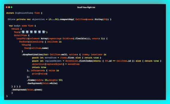 Advanced Drag&Drop in SwiftUI. Moving content from one part of an app… | by Umut SERIFLER | Medium
