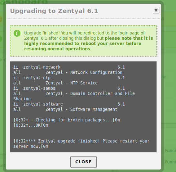 Upgrade from Zentyal 5.1 to 6.1. Tutorial to upgrade Zentyal from 5.1 ...