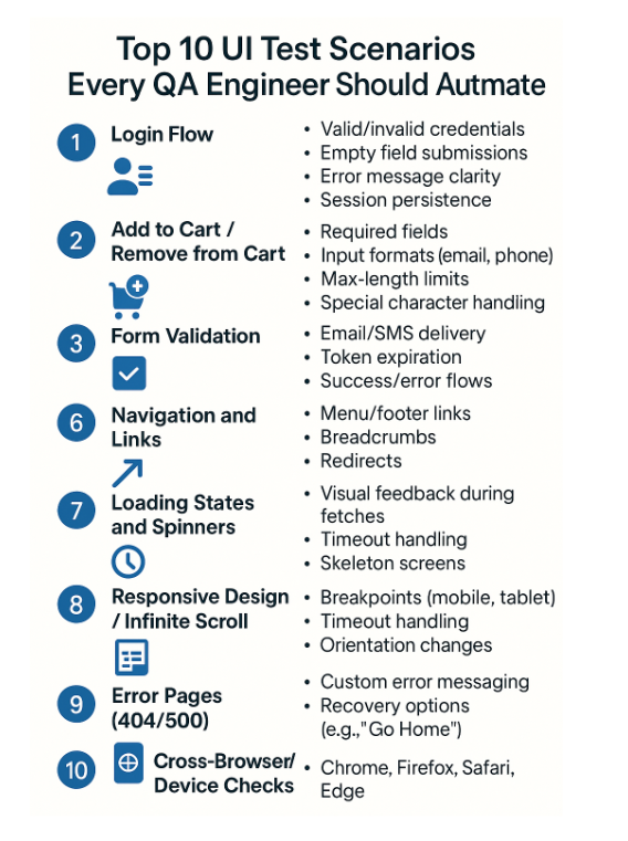 Top 10 UI Test Scenarios Every QA Engineer Should Automate | by Zubair ...