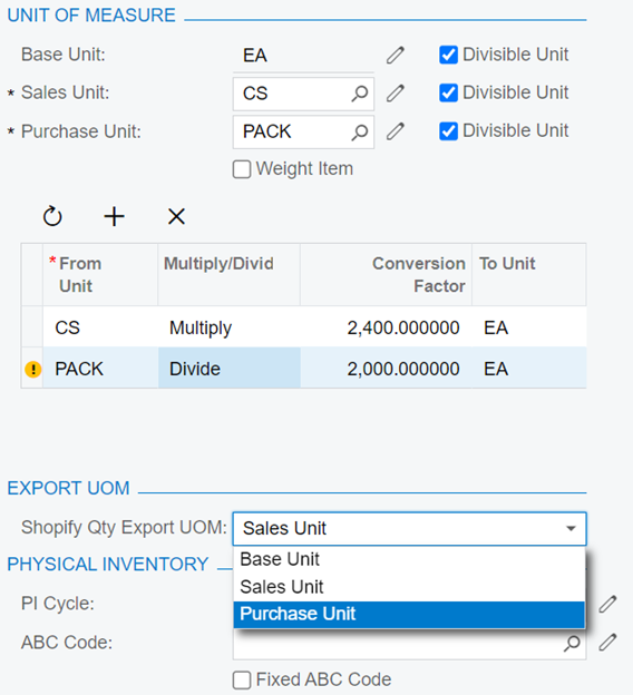 Conversion of Acumatica UOMs. Acumatica provides functionality for… | by Vachagan Mirzoian | Medium