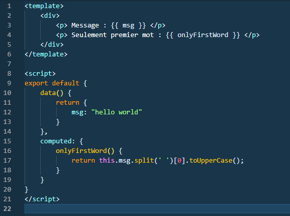 Vue.js (cli3) : Difference between calculated properties and observers (Part. 6 of tutorial ...