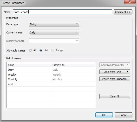 Custom date periods in Tableau. In this post we will show you how to ...