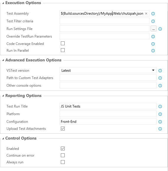 Javascript Unit Tests In A Vststfs Ci Build With Chutzpah By Brett Jacobson Medium