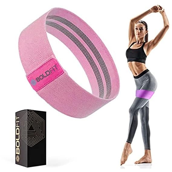 Boldfit Fabric Resistance Band: Loop Hip Band for Hip, Legs, Stretching ...