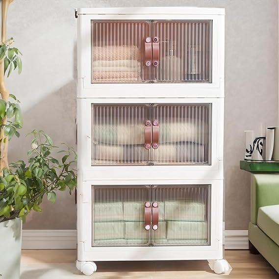 Joybos® Stackable Storage Bins With Lids and Doors Review, Discount ...