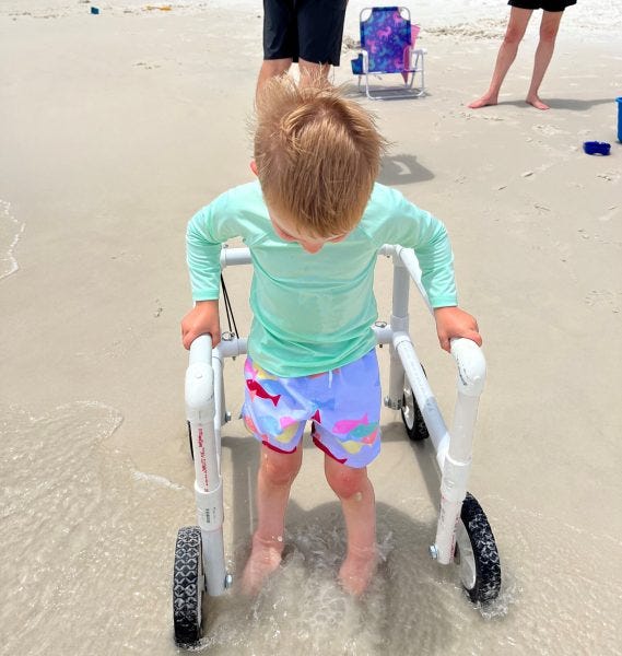 PVC Beach Walker. For our children’s second summer, we… | by Dani Senne ...
