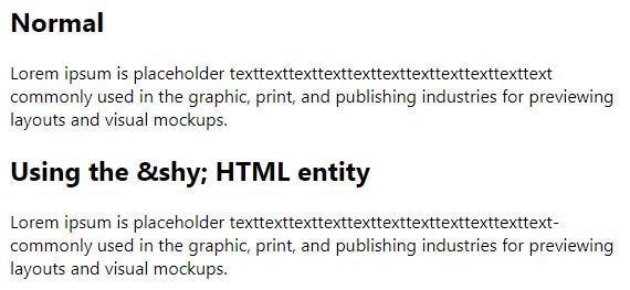 Using the `­` HTML entity - Nhan Nguyen - Medium