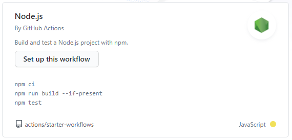 GitHub Actions: Checks de pull requests de projetos NodeJS | by Nicolas Cunha | Café & Tech | Medium