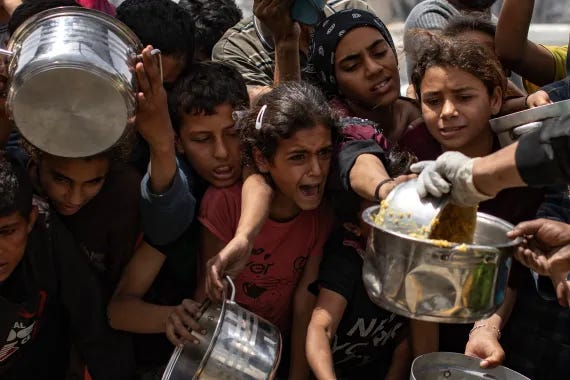 We are human without humanity — the Gaza people are starving. How much ...