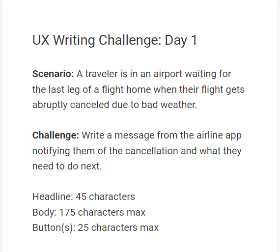 UX Writing Challenge: Day 1. Hello everyone! My name is Agriawan… | by ...