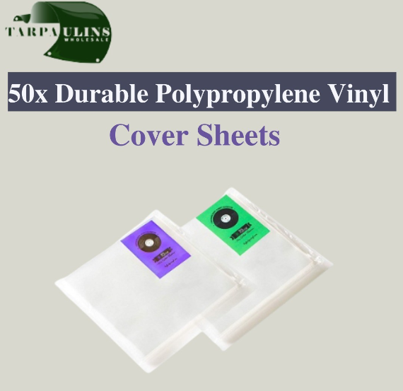 50x Durable Polypropylene Vinyl Cover Sheets. - tarplin wholesale - Medium