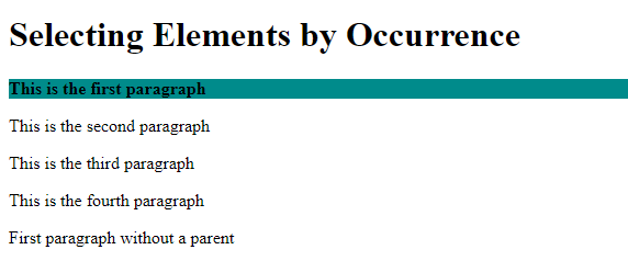 Selecting Elements By Index, Order And Occurrence | by Ching Keziah | Medium