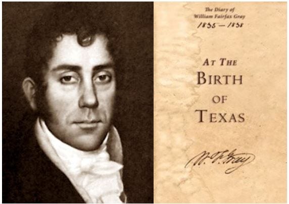 William Fairfax Gray — Eyewitness to History | by Texas General Land ...