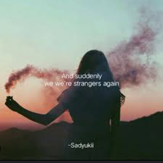 We Are Strangers Again….. Just silence where you used to be. And… | by ...