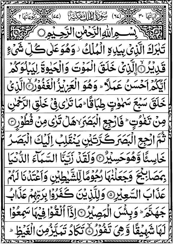 Surah Al-Mulk Read Online. Surah Al-Mulk (The Sovereignty… | by READ ...