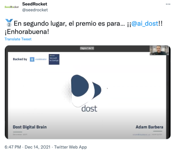 We placed second in the SeedRocket ranking! | by DOST AI | Medium