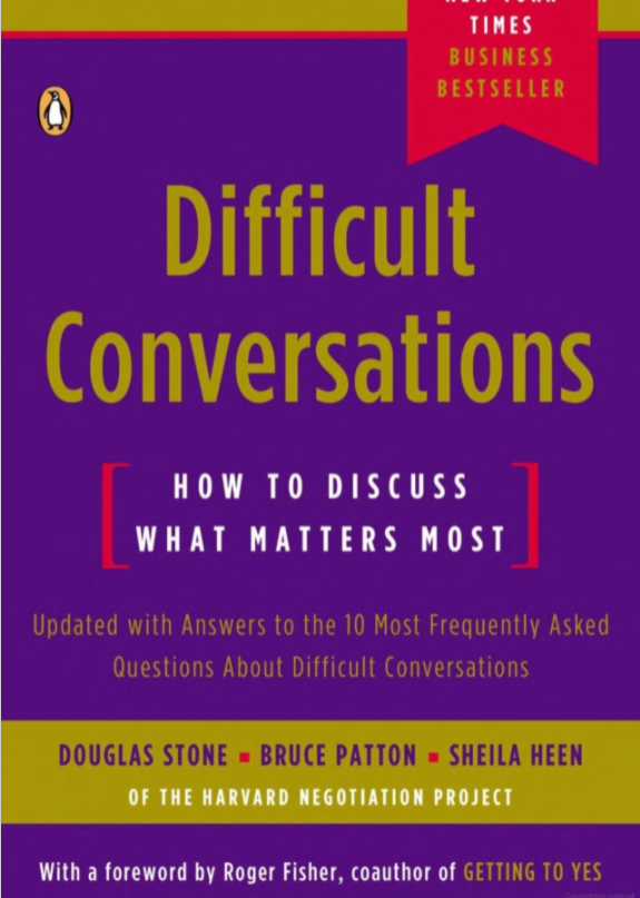 Difficult Conversation: How to Discuss What Matters Most! - Harsh Garg ...