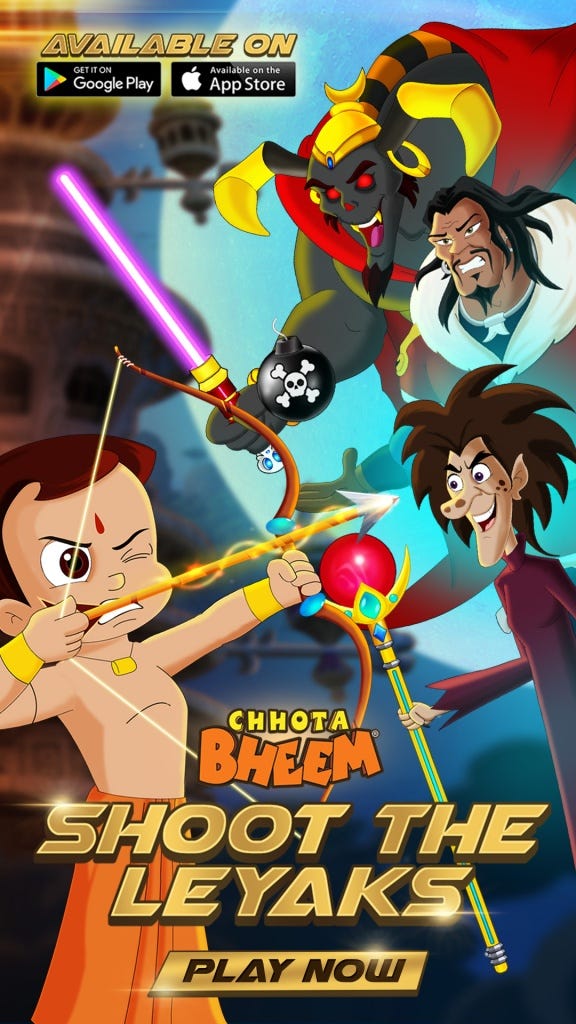 Download “Chhota Bheem Shoot The Leyaks Official Game” — Available on ...