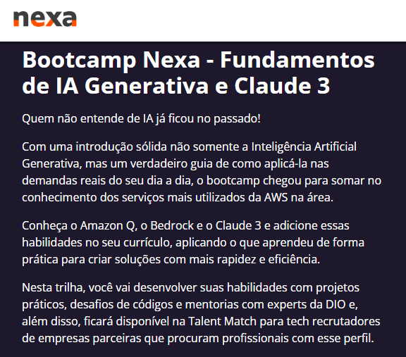 Bootcamp De Inteligência Artificial Generativa E Claude 3 Gratuito | by Guia de TI | Medium