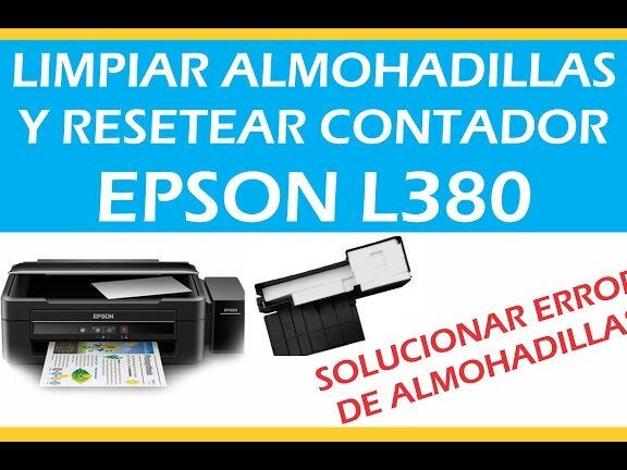 Cambio de almohadillas Epson L380 - Impresoras Total - Medium