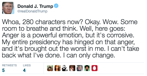 Weird: Donald Trump Is Being Weird With 280 Characters On Twitter Now ...
