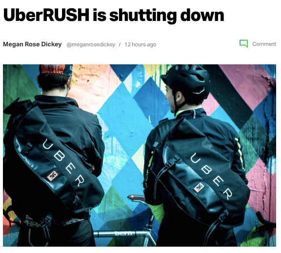 The Real Reason UberRUSH Shut Down | by Adam Price | Medium
