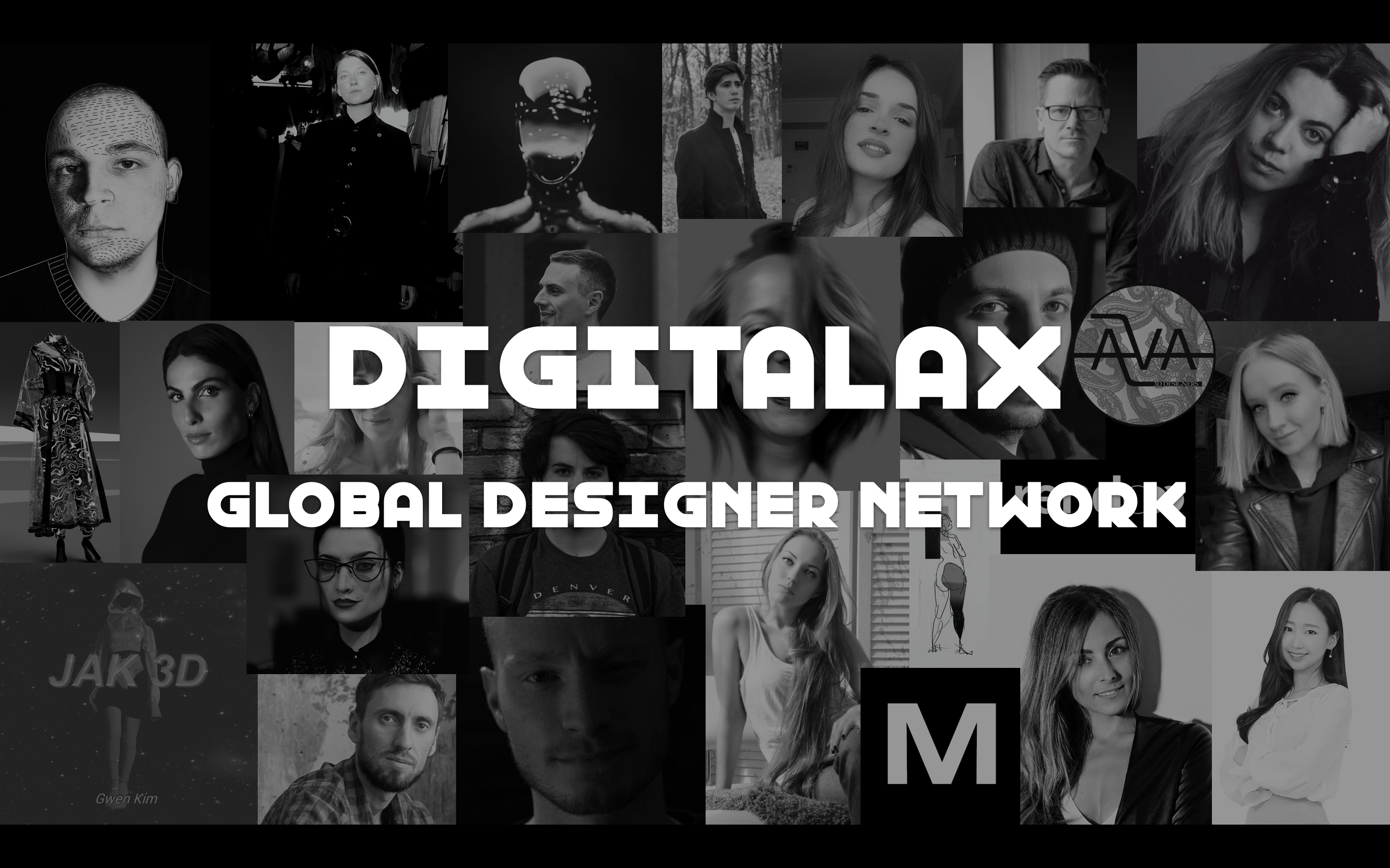 Fashion Designer Logos Collage
