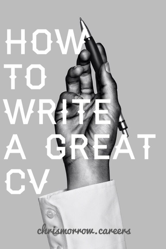 How To Write A Great CV — The 5 Golden Rules | by Chris Morrow | Medium