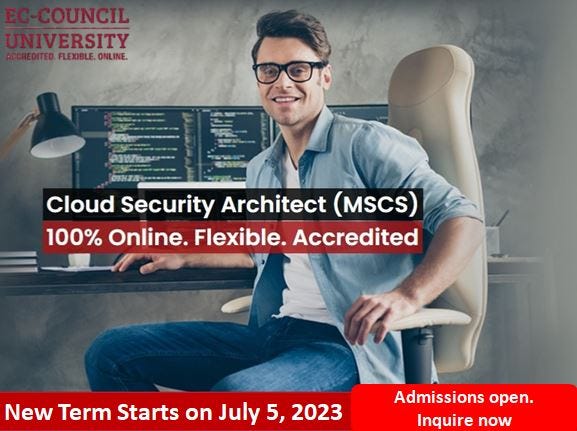 Join Online Cloud Security Architect Specialization (MSCS) — Visit ECCU ...