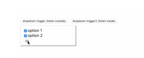Dismissing A React Dropdown Menu By Clicking Outside Its Container By