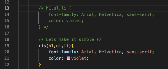 Did you use :is(), A CSS pseudo-class function | by Abhinav Kumar | JavaScript in Plain English
