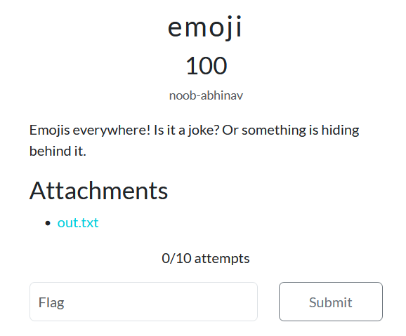 Script CTF 2025 : Misc — Emoji Writeup | by Alinboby | Medium