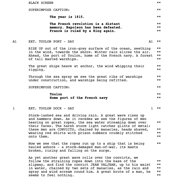 Page One: “Les Misérables” (2012) - Go Into The Story