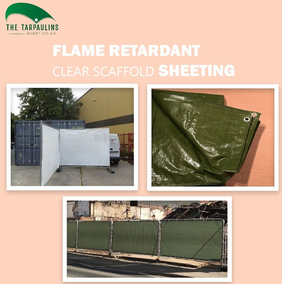 FLAME RETARDANT TARPAULIN STANDARD FENCE COVER. - Tarpaulin Sheet - Medium