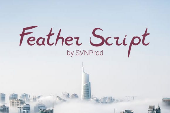 Feather Script Font - Gracegilded - Medium