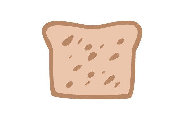 Slice of Bread — Sticker (Food & Drinks SVG & Crafts) | by Leejunhe ...