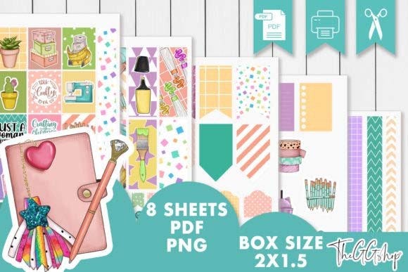 CRAFT & SCRAP PRINTABLE STICKERS KIT Free | by Victoria Grace | May ...
