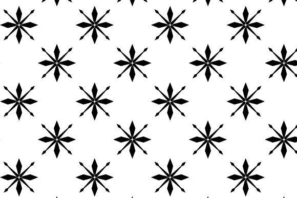 Retro Star Pattern - Cyberceleste - Medium