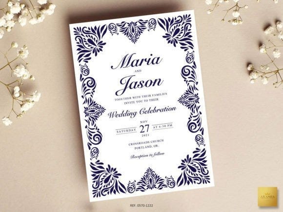 Elevate Your Big Day: Stunning Graphic Wedding Invitation Templates ...