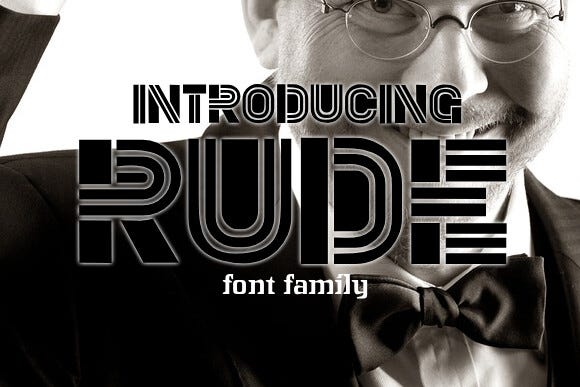 Rude Font OTF | by Lilyluminary | Apr, 2024 | Medium
