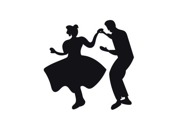 Rock N Roll Couple Dance, Silhouette - Codecrafter - Medium