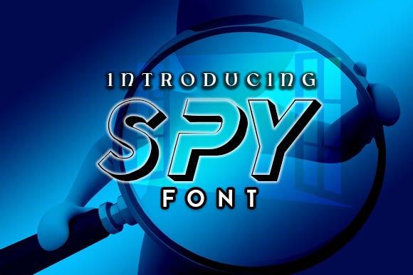 Spy Font - Threedsvgpros - Medium