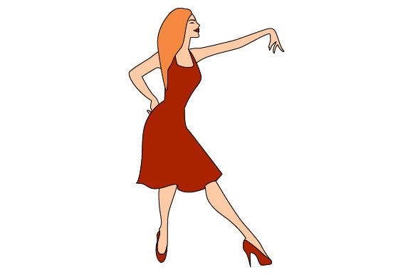 Female Tango Dancer (Dance & Cheer SVGs Crafts) | by Vectorval | Apr ...