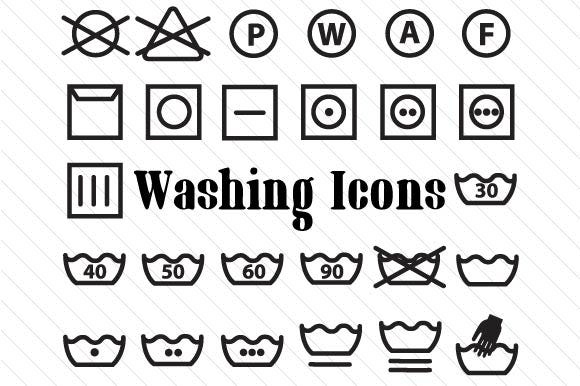 Washing Icons Set - Teachcraft - Medium