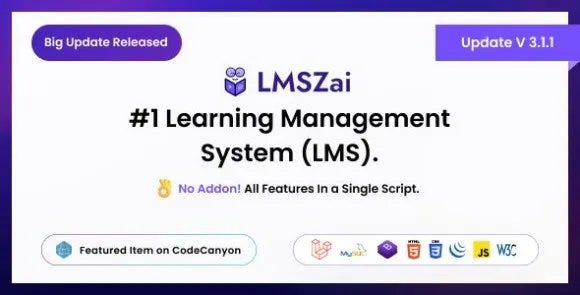 LMSZAI v3.2 Nulled — LMS Learning Management System (Laravel) PHP Script Free - Coder Hub - Medium