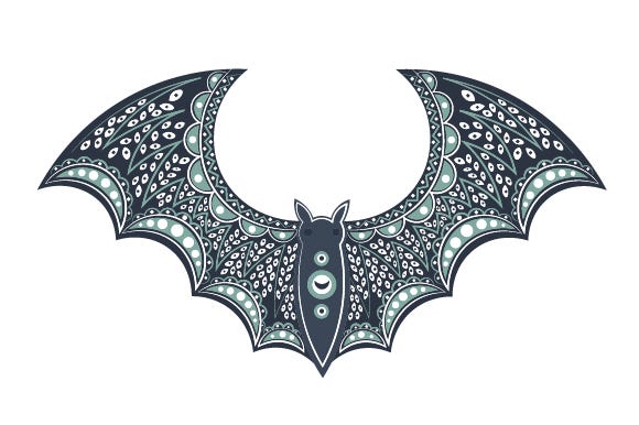 Boho Halloween Bat - Leejunhe - Medium