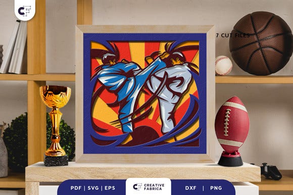 Judo 3D Shadow Box Layered Paper Cut | by Leejunhe | Jul, 2024 | Medium